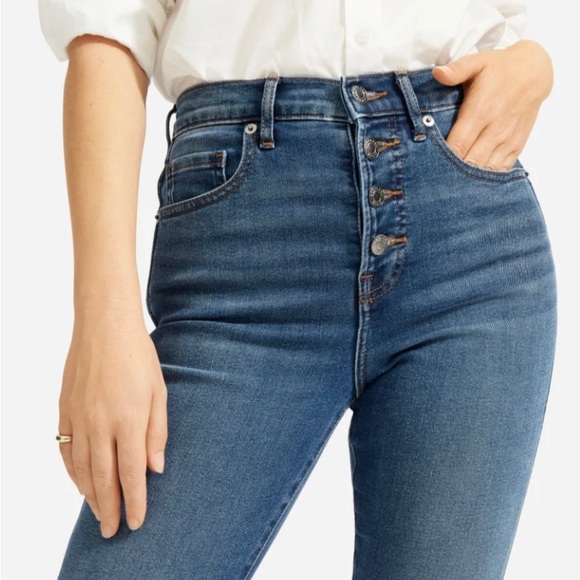 Everlane | Jeans | Authentic Stretch Highrise Skinny Button Fly Size 25 ...
